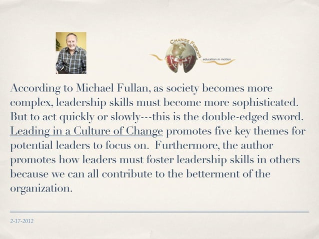 Michael Fullan Change | KEY