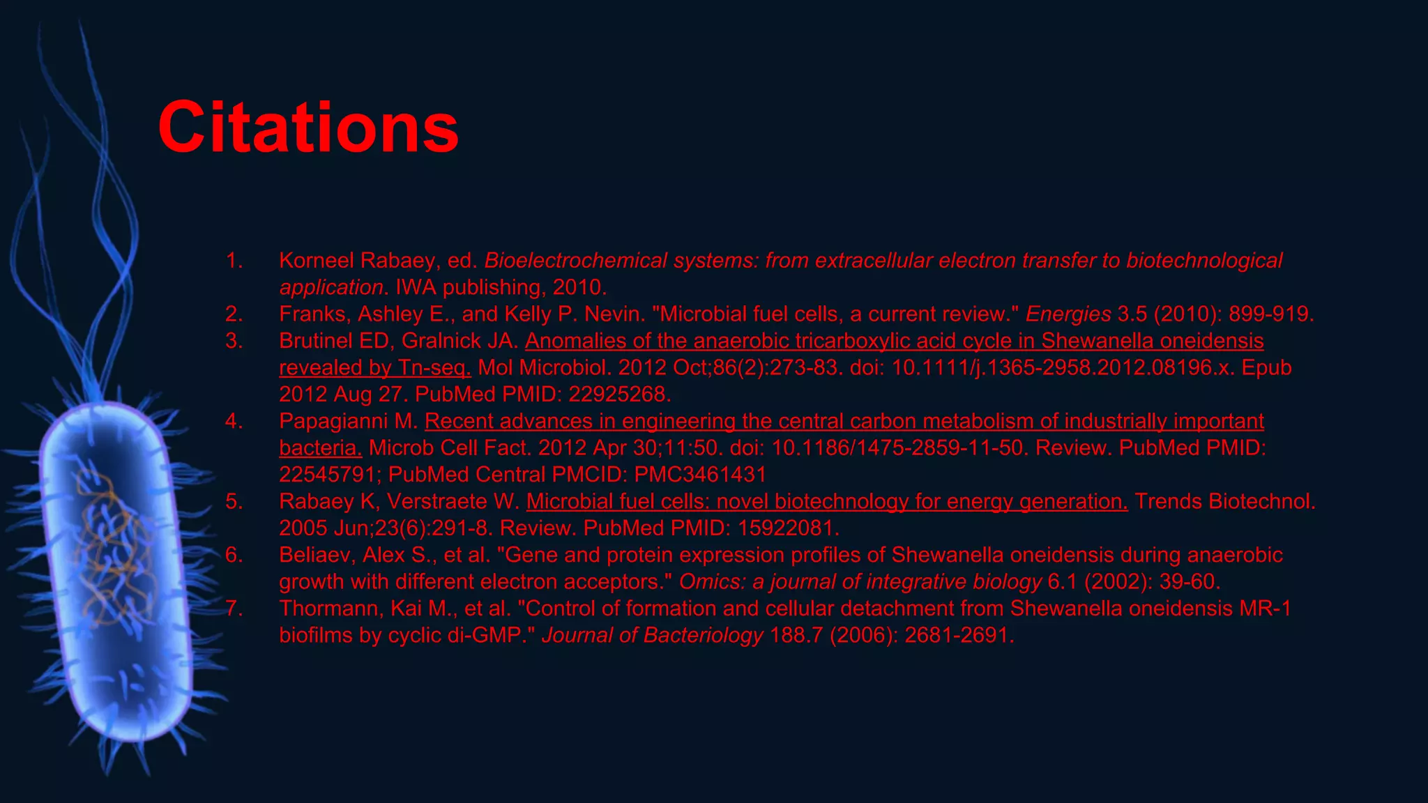 Genetic Engineering of Bacteria for a Microbial Fuel Cell | PPT | Free ...