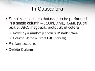 Cassandra NYC 2011 Data Modeling | PPT