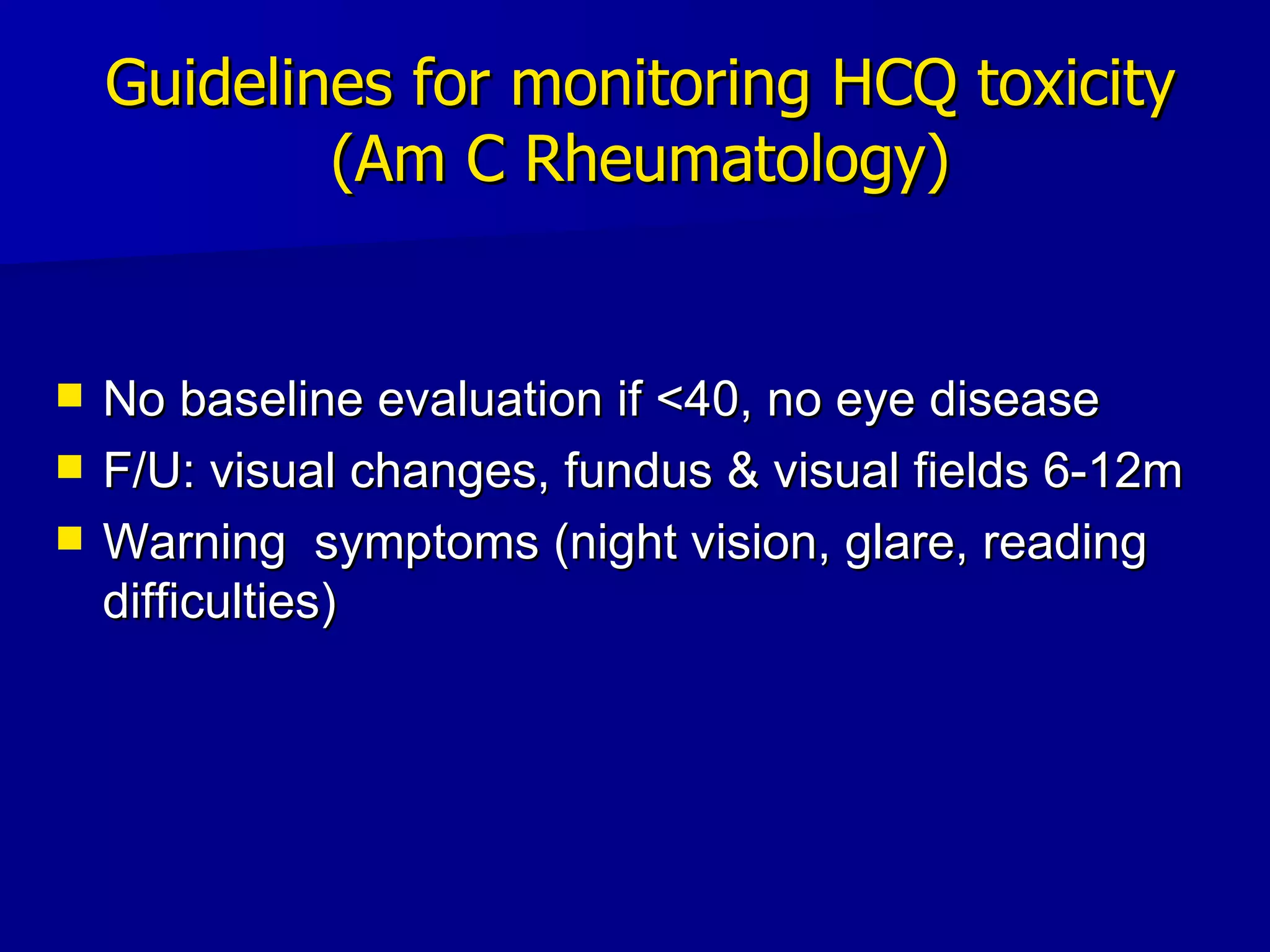 Multifcoal ERG in Hydroxychloroquine Retinopathy | PPT