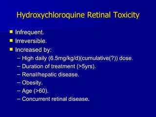 Multifcoal ERG in Hydroxychloroquine Retinopathy | PPT