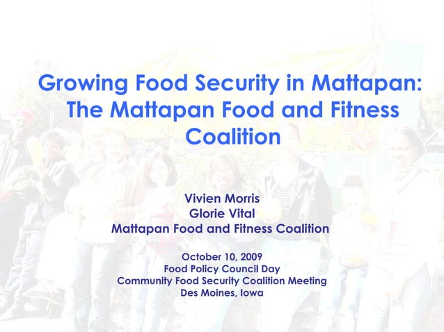 Growing Food Security in Mattapan | PPT