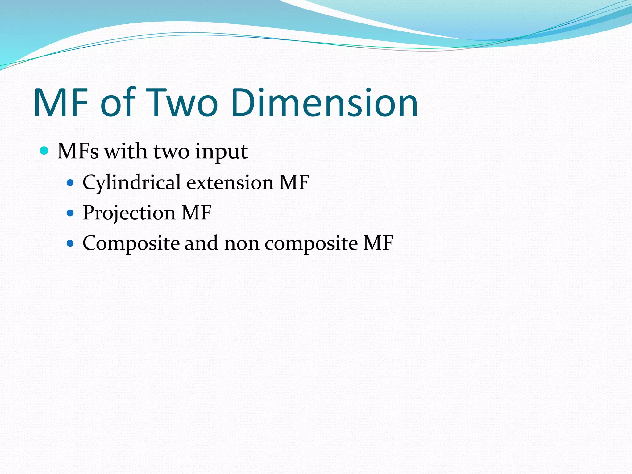 Mf formulation and parameterization | PPTX