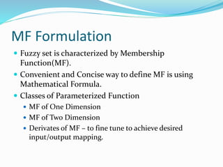 Mf formulation and parameterization | PPTX
