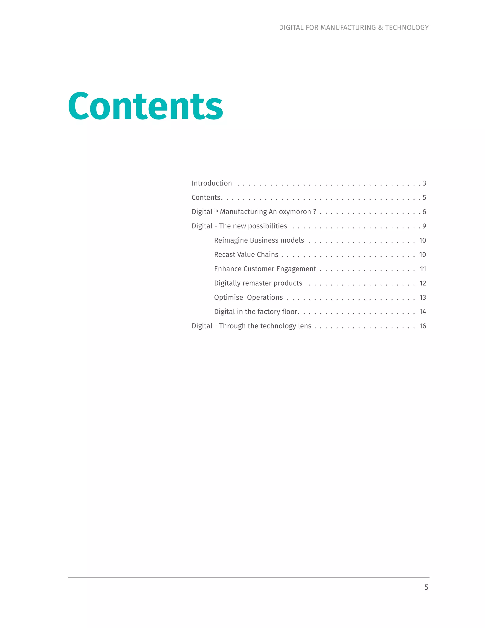 Digital Transformation in the Manufacturing sector | PDF