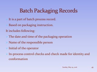 Manufacturing Documentation | PPTX