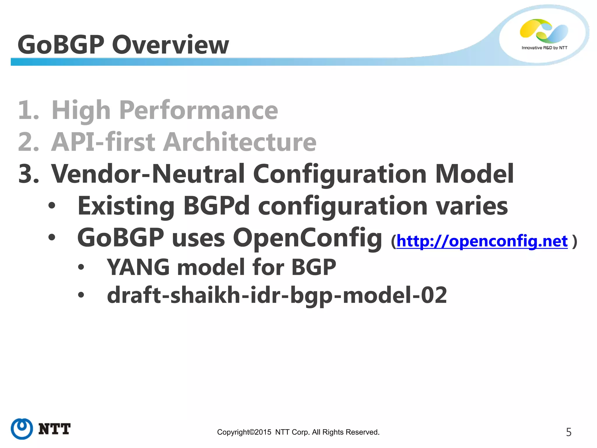 GoBGP : yet another OSS BGPd | PDF