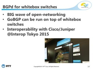 GoBGP : yet another OSS BGPd | PDF