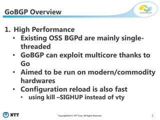 GoBGP : yet another OSS BGPd | PDF