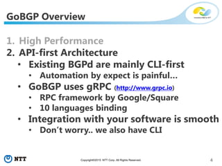 GoBGP : yet another OSS BGPd | PDF