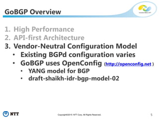 GoBGP : yet another OSS BGPd | PDF