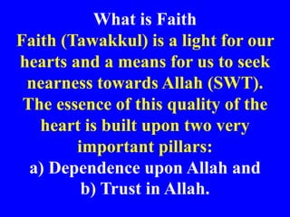 Faith in Allah (swt) According to the Holy Quran | PPT