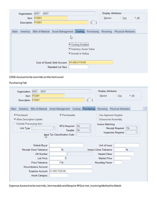 Oracle Process Manufacturing Setup EBS12.2 | DOCX | Business | Business ...