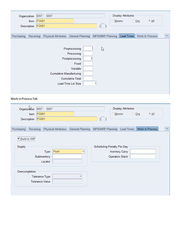 Oracle Process Manufacturing Setup EBS12.2 | DOCX | Business | Business ...