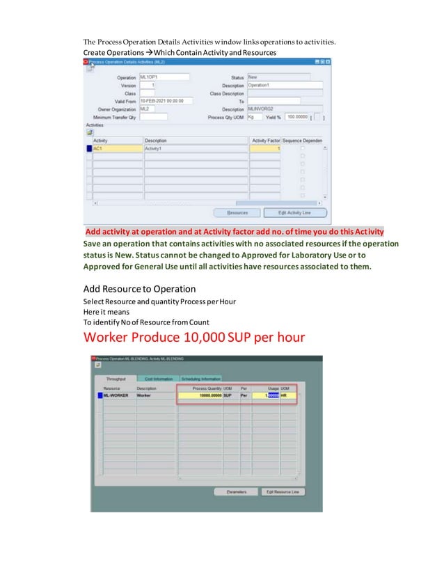 Oracle Process Manufacturing Setup EBS12.2 | DOCX | Business | Business ...