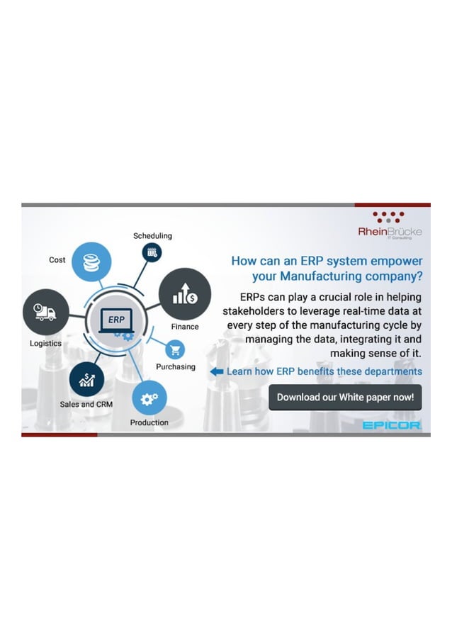 Empower your manufacturing business with Epicor ERP | PDF