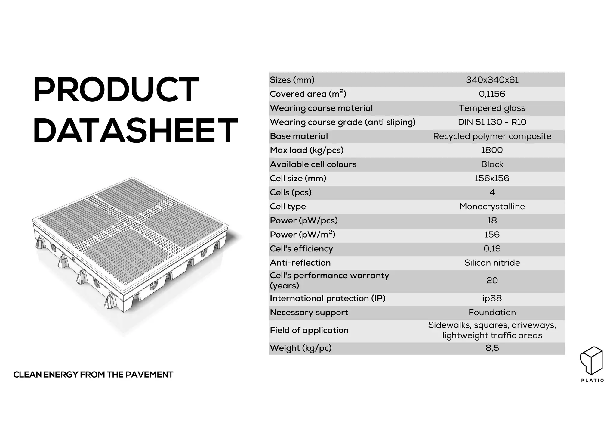 Platio Solar Paver | PDF