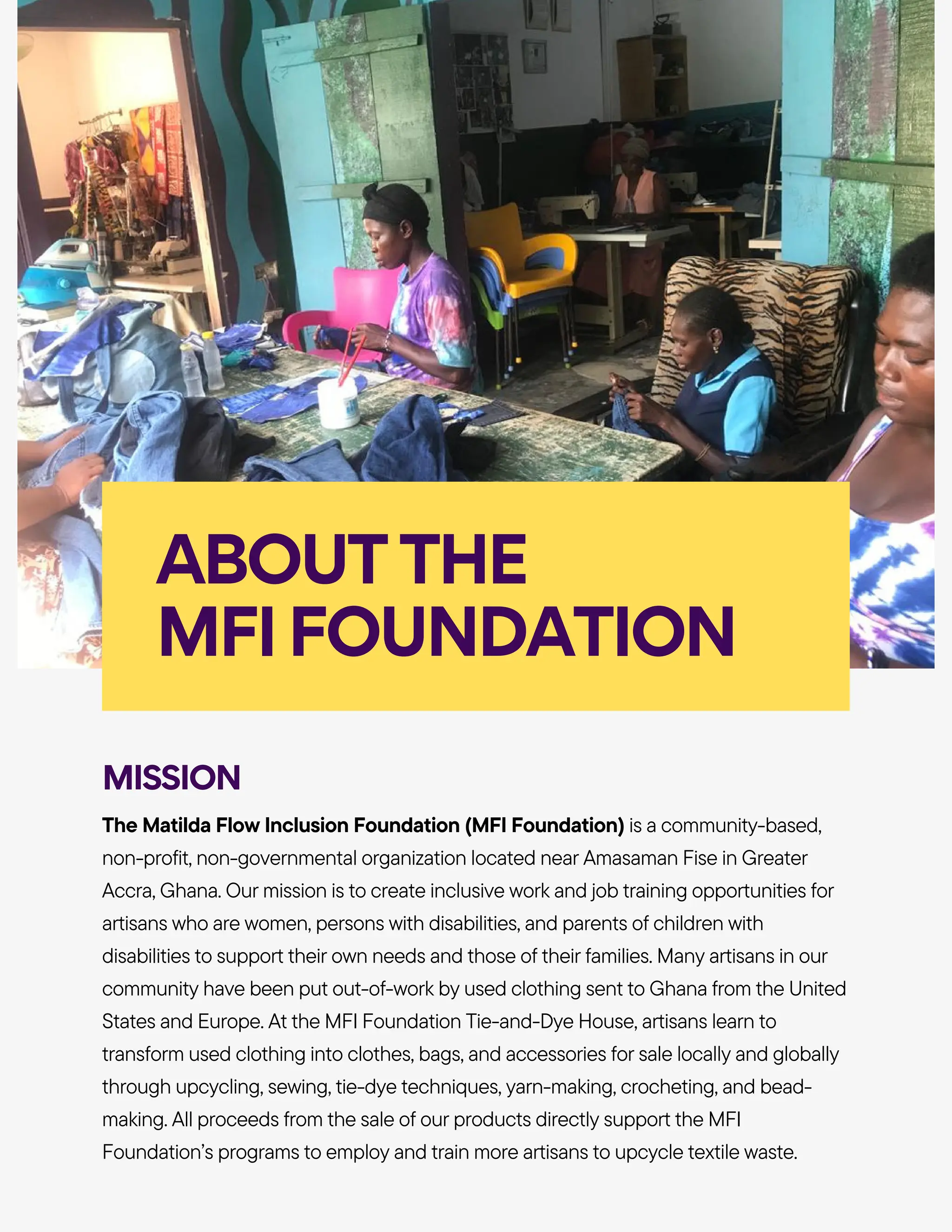 2023 Annual Report for the Matilda Flow Inclusion (MFI) Foundation | PDF