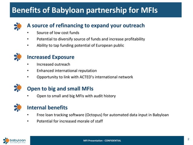 Babyloan MFI Presentation (EN) | PPT