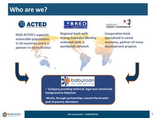 Babyloan MFI Presentation (EN) | PPT