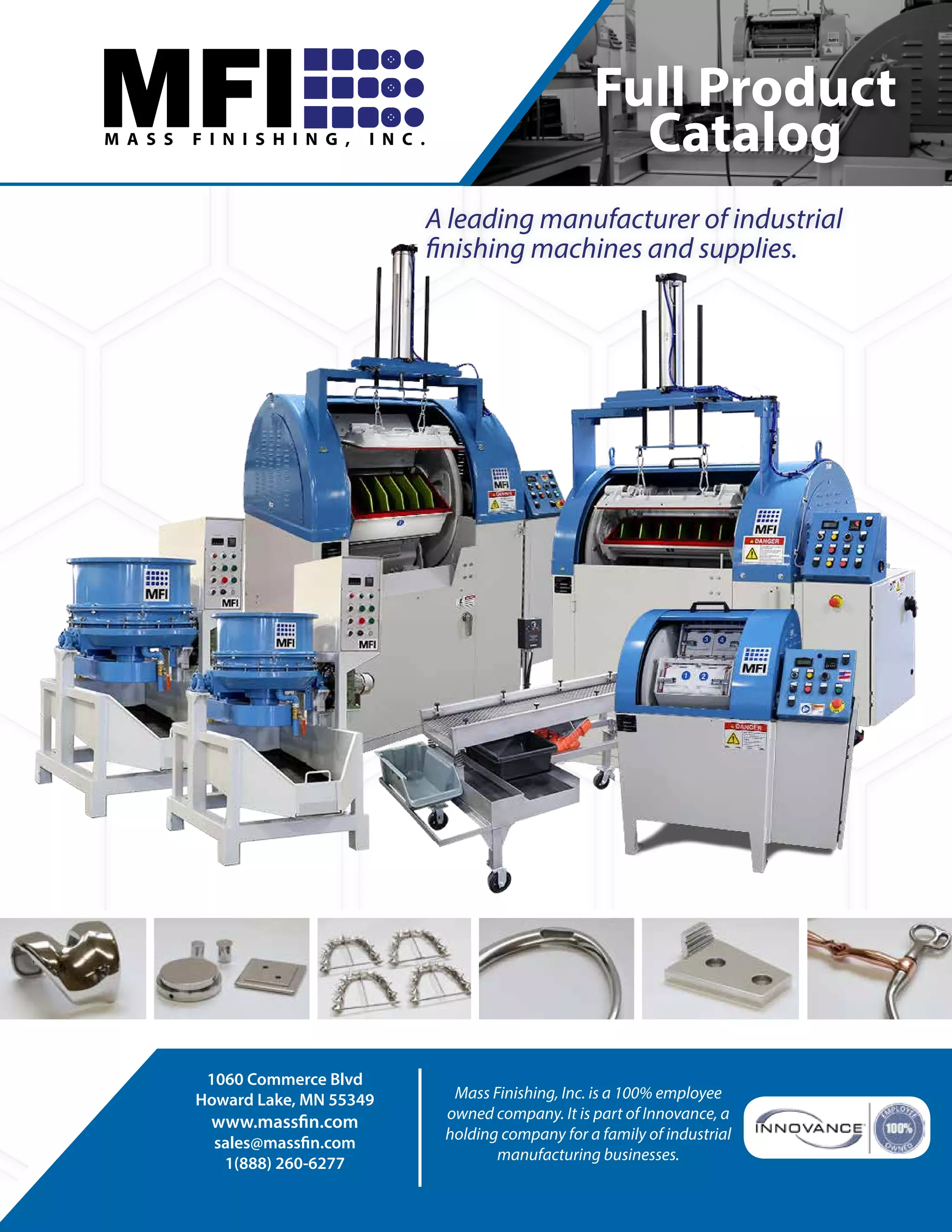 MFI full finishing product catalog with technical assistance info | PDF