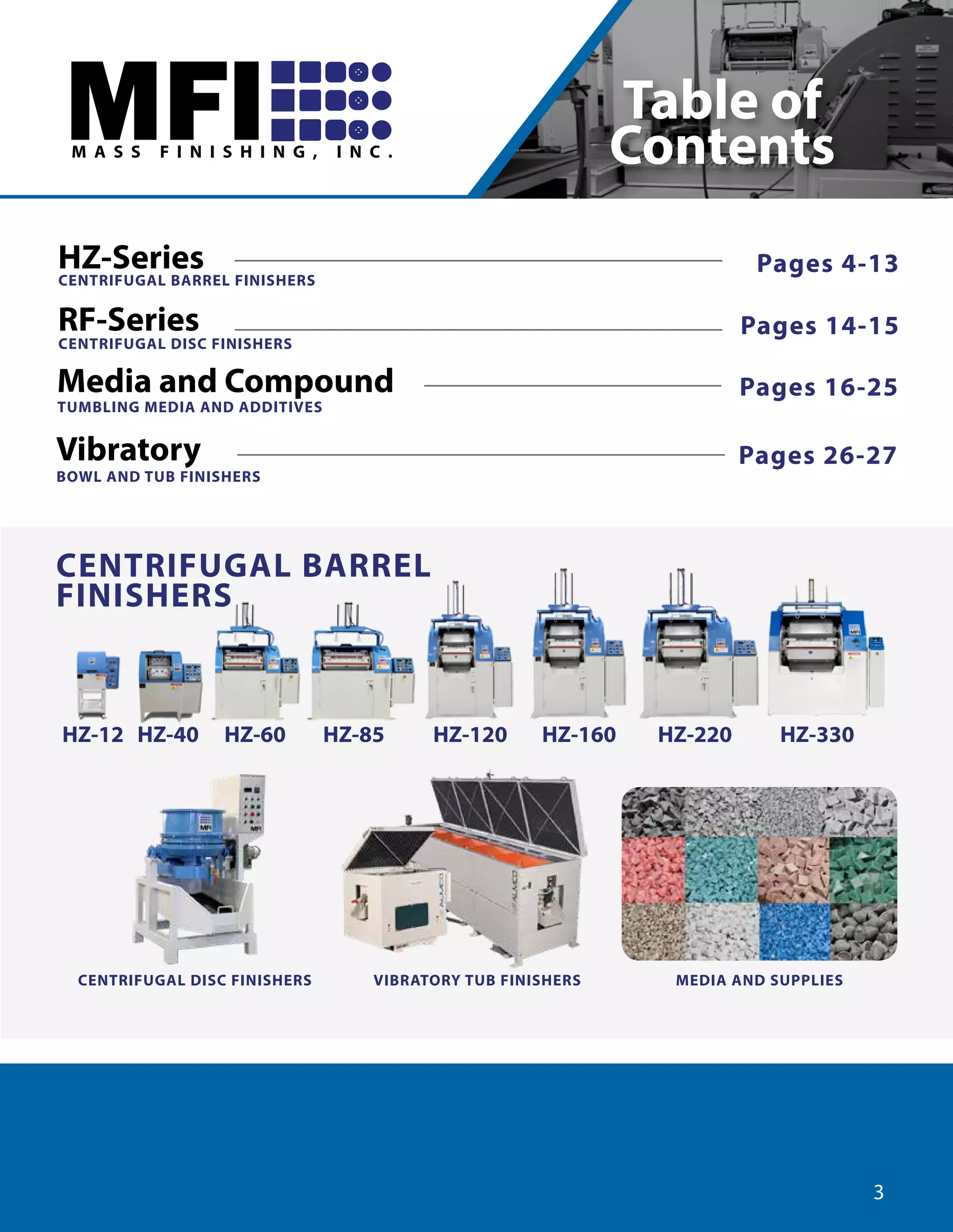 MFI full finishing product catalog with technical assistance info | PDF