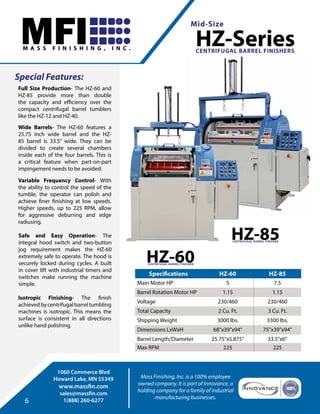 MFI full finishing product catalog with technical assistance info | PDF