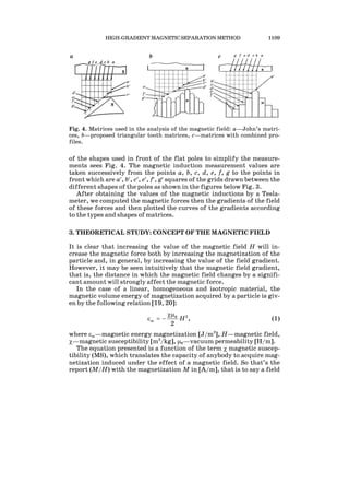 High-Gradient Magnetic Separation Method for Weakly Magnetic Particles ...