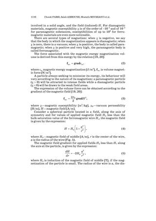 High-Gradient Magnetic Separation Method for Weakly Magnetic Particles ...