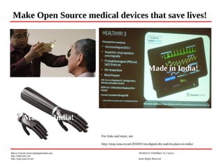 How and Why Open Hardware and Open Source can and should be used in non-western countries | PPT