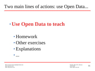 Open Data in and from schools | PPT