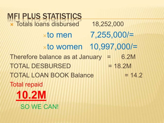 Mfi plus performance 2014 | PPT