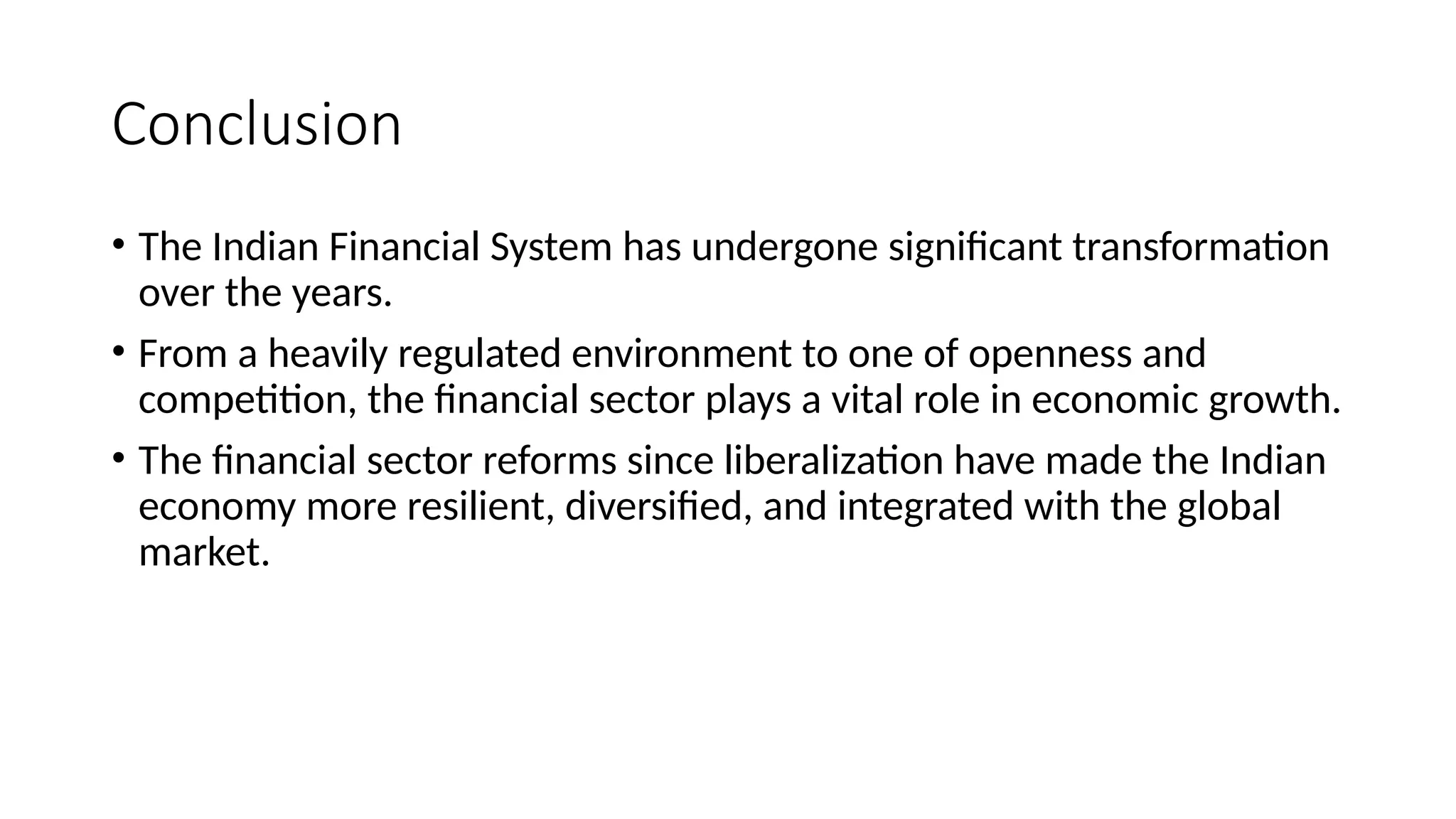 Overview of Indian Financial System MBA. | PPTX