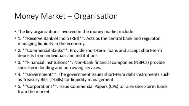 Classification of Financial Markets MBA. | PPTX