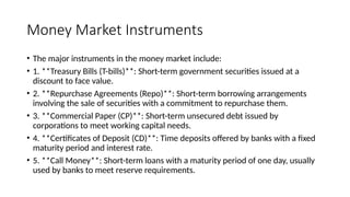 Classification of Financial Markets MBA. | PPTX