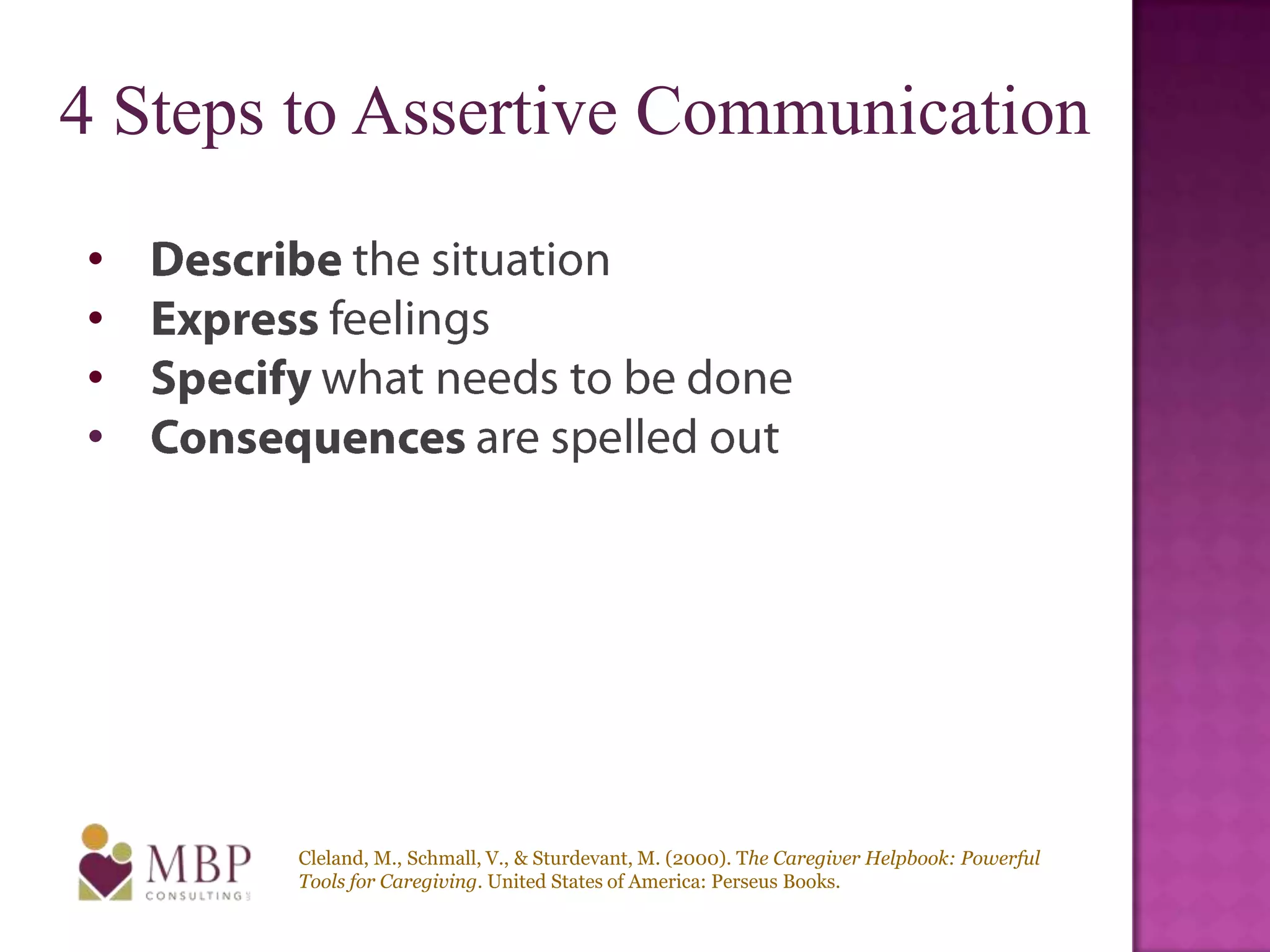 Preparing Caregivers to Communicate Effectively | PPTX