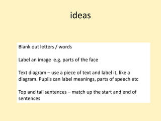 Mfl whiteboard ideas | PPTX