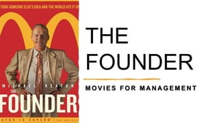 Movie Analysis - The Founder | PPTX