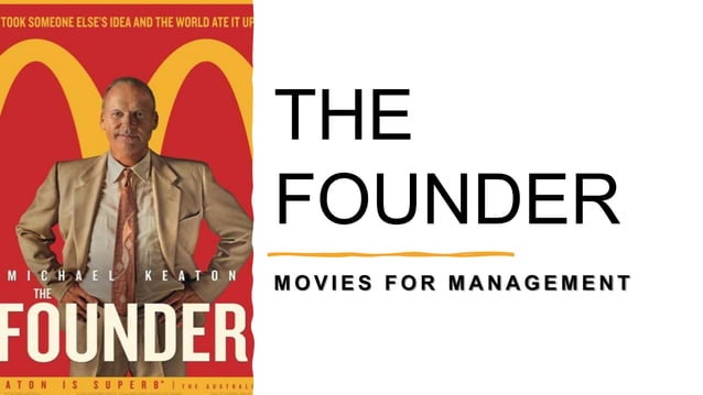 Movie Analysis - The Founder | PPTX | Food Industry | Industries
