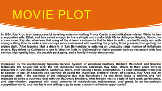 Movie Analysis - The Founder | PPTX