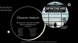 Character Analysis of the movie Up in the air. | PDF