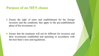 International Business:MOST FAVOURED NATION (mfn) treatment | PPT