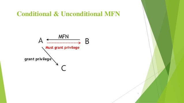 International Business:MOST FAVOURED NATION (mfn) treatment