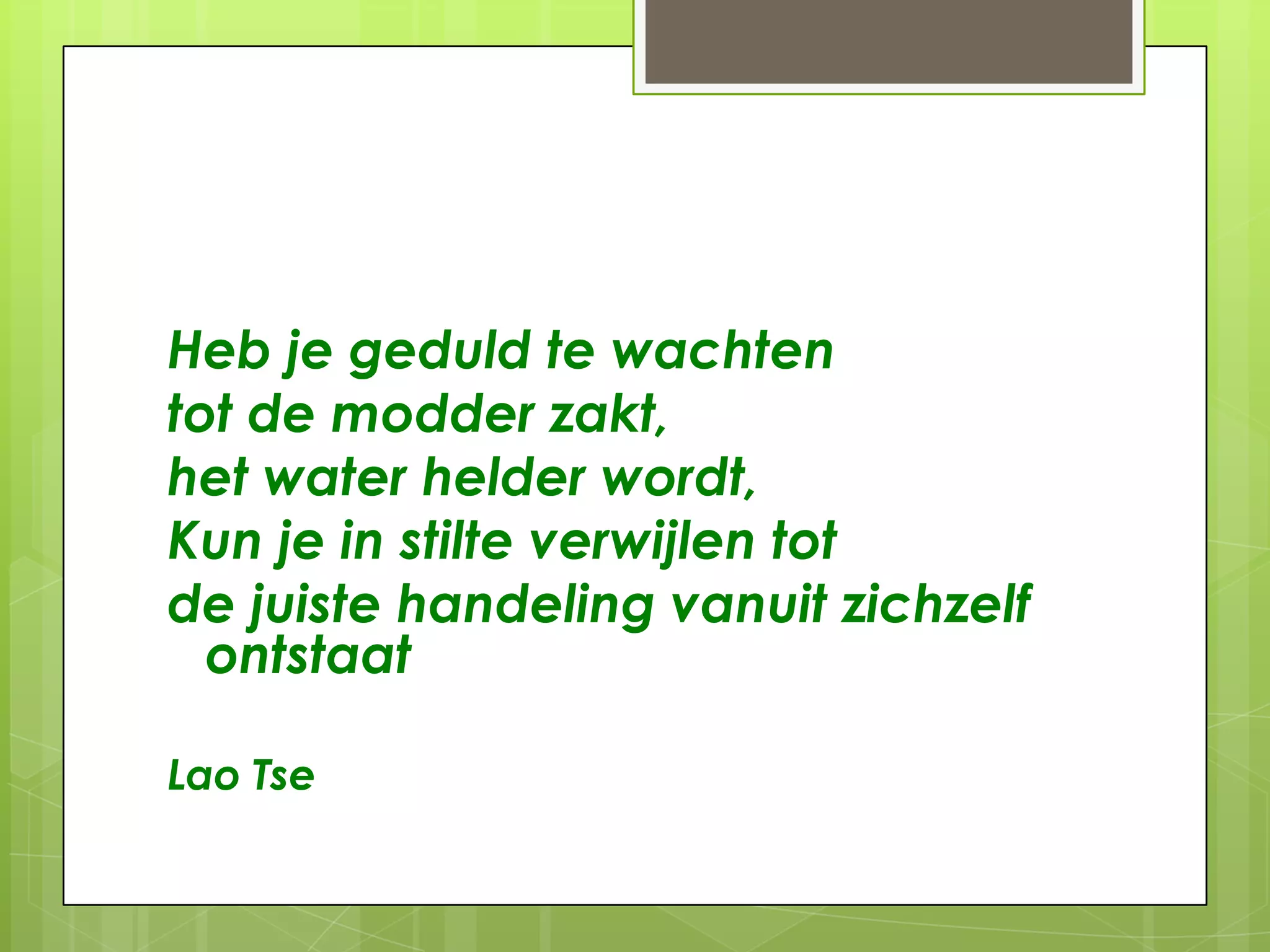 Mindfulness en de logische niveaus | PPTX