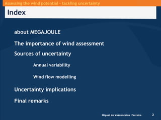 Wind Resource Assessment: tackling uncertainty | PPTX
