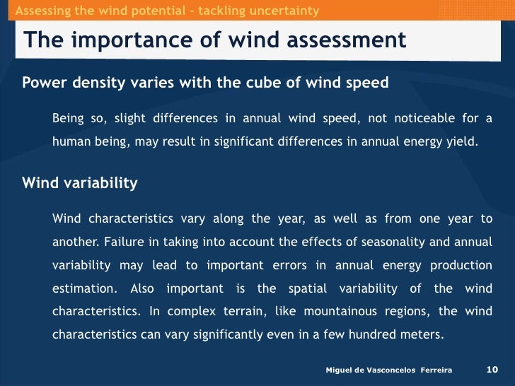 Wind Resource Assessment: tackling uncertainty