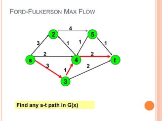 A Maximum Flow Min cut theorem for Optimizing Network | PPTX