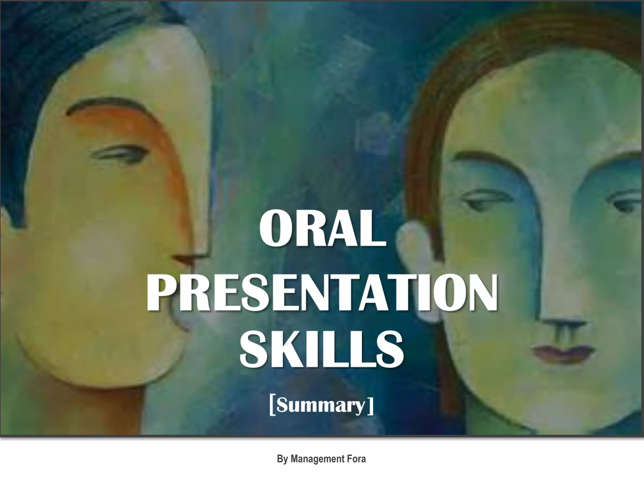 Summary - Oral Presentation Skills | PDF