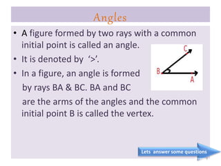 Programed instructional material: Angles | PPTX