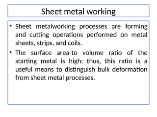 Introduction to Metal Forming Processes – A detailed exploration of key metal forming techniques ...
